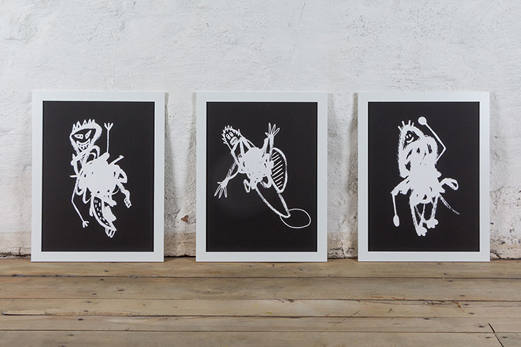 Random Monster Series | 3 Giclée Prints